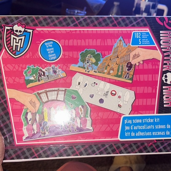 monster high | Toys | Monster High Sticker Set With Pink And Black ...